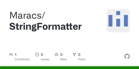 Github Maracsstringformatter