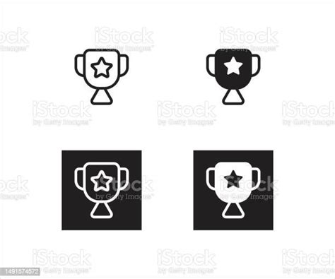 수상 컵 아이콘 트로피 기호 트로피 수상 우승 컵 경쟁 우승자 수상 기호 벡터 일러스트레이션 Championship에 대한 스톡 벡터 아트 및 기타 이미지 Istock