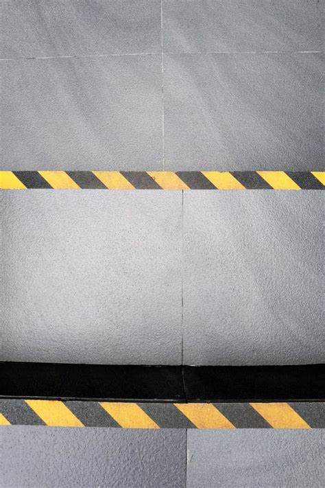 Floor Danger Zone Warning Tape Yellow With Black Stock Image Image Of