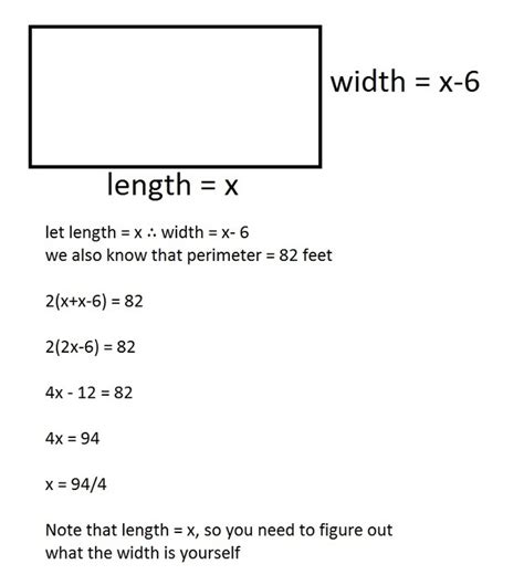 Solution The Length Of A Rectangle Is Twice The Width The Area Is