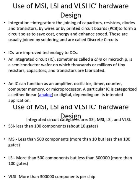 cmp 222 use of msi lsi and vlsi ic hardware design pdf random