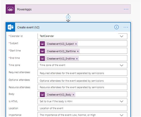 solved create outlook calendar event using sharepoint cal power