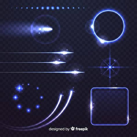 Premium Vector Collection Of Technology Light Effects
