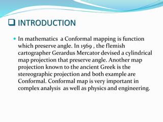 CONFORMAL MAPPING Pptx Geography Science