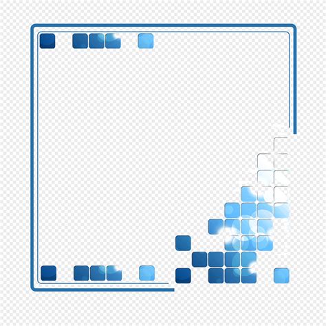 파란색 사각형 기술 테두리 이미지 사진 401085728 무료 다운로드