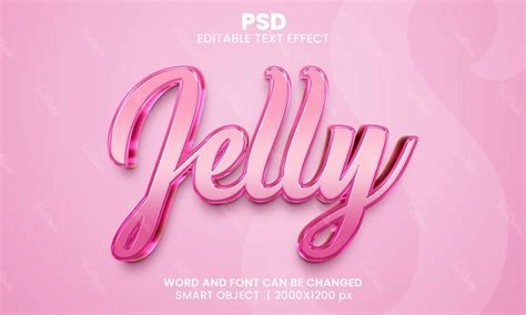 Jelly Pink 3D Text Effect | Free Photoshop PSD File