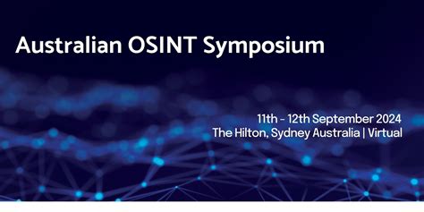 Australian Osint Symposium 2024
