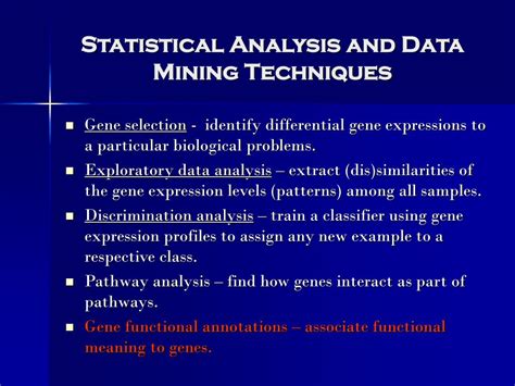 ppt literature review of microarray data mining powerpoint