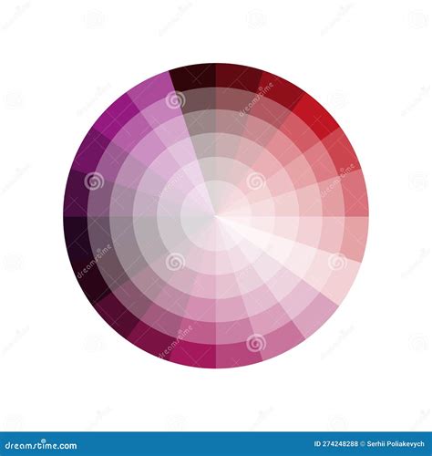 Round Color Palette Gradient Color Vector Illustration Stock Vector