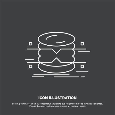 Database Data Architecture Infographics Monitoring Icon Line Vector Symbol For Ui And Ux