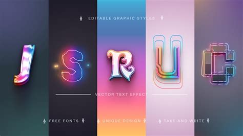 Premium Vector | Set 5 dreams editable text effects font styles