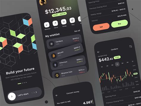 crypto wallet mobile app by anastasia golovko on dribbble