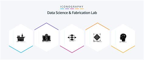 Data Science And Fabrication Lab 25 Glyph Icon Pack Including Grid Architecture Reporting