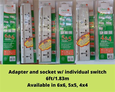 Omni Adapter And Socket Switch Furniture And Home Living Home