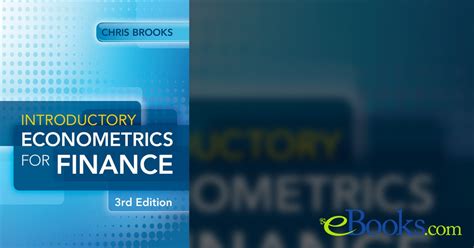 Introductory Econometrics For Finance 3rd Ed