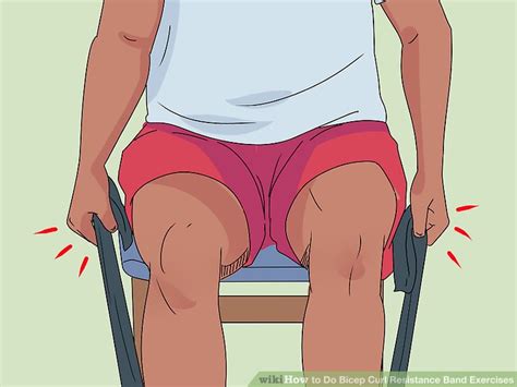 3 Ways To Do Bicep Curl Resistance Band Exercises WikiHow