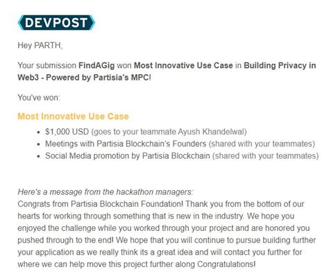 Parth Soni On Linkedin Blockchain Web3 Hackathon 11 Comments