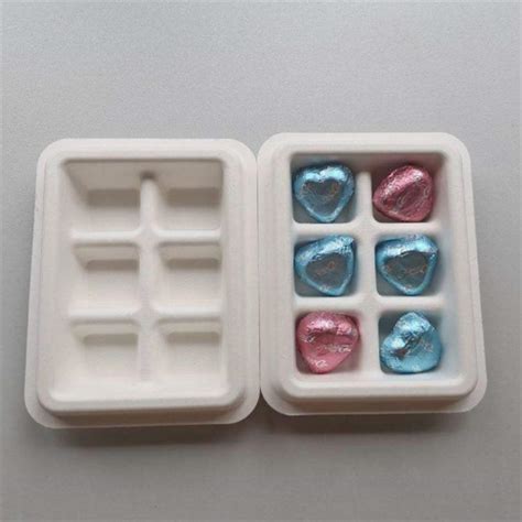 사탕 수수 사탕무 펄프 성형 초콜릿 포장 트레이 의 고품질 사탕 수수 사탕무 펄프 성형 초콜릿 포장 트레이