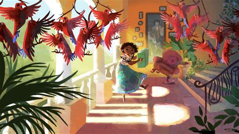 Vibrant Tropical Scene Inspired By Encanto Wallpaper Background Free