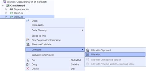 Comparing Files In Visual Studio Visual Studio Blog
