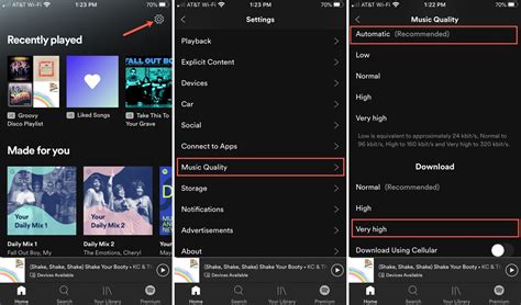 how to optimize the spotify app to use less cellular data