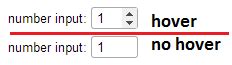 Html Number Input Always Show Spin Buttons Stack Overflow