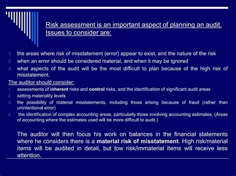 Audit Planning And Risk Assessment New Slidesppt