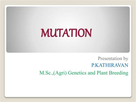 Mutation Pptx