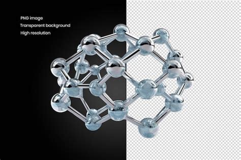 Premium Psd 3d Render Of Molecule