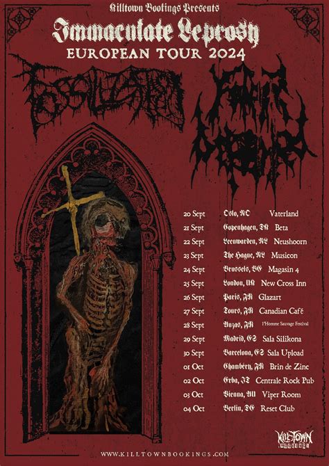 Fossilization Father Befouled Uk Europe Tour 2024 — Lucinogen