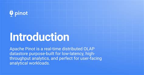 Introduction Apache Pinot Docs