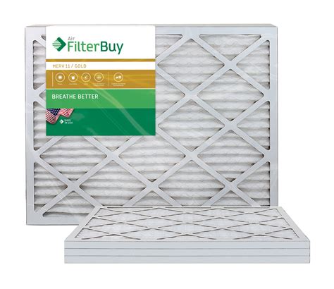 FilterBuy 20x30x1 MERV 11 Pleated AC Furnace Air Filter Pack Of 4