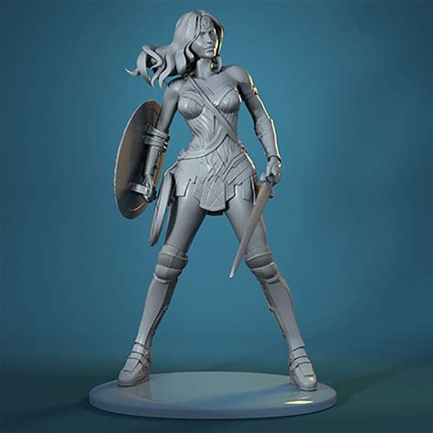 Wonder Woman 3d Model Ready To Print Stl