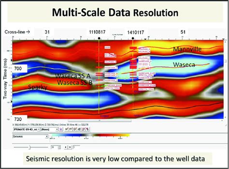 Comparison Of The Wire Line Log Data Resolution To The Seismic Data