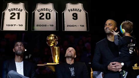 San Antonio Spurs Retire Tony Parker Jersey In Emotional Ceremony
