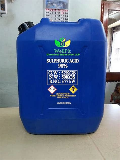 Industrial Grade Liquid Sulphuric Acid For Chemical Industry 98 At ₹ 5 50 Kg In Vapi
