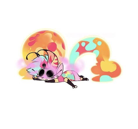 A Cartoon Character Laying Down On The Ground