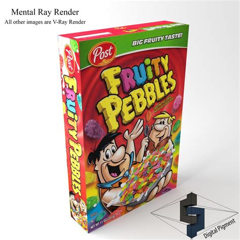 Fruity Pebbles Cereal Box Side