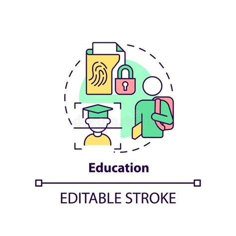 Education Concept Icon Stock Vector Illustration Of Verification