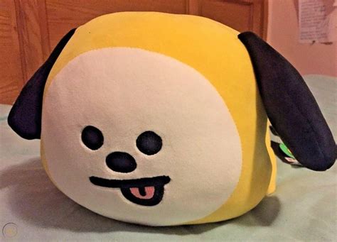 Bt21 X Line Friends Official Laydown Chimmy Jimin 21 Plush Pillow