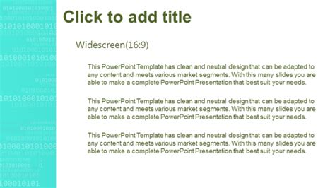 binary code computer powerpoint templates slidesgo templates