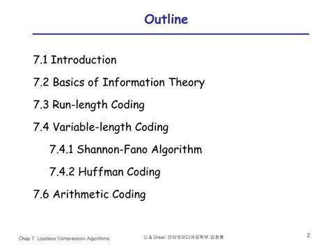 Ppt Fundamentals Of Multimedia Chapter 7 Lossless Compression