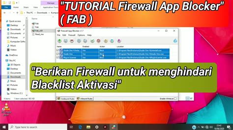 Cara Blokir Program Dengan Firewall App Blocker Youtube