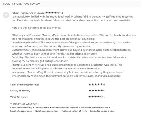 Syed Muhammad Musharraf Jafri On Linkedin A Recent Review From Fiverrs Client