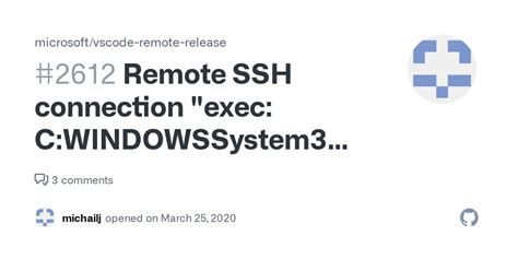 Remote Ssh Connection Exec C Windowssystem Opensshssh Exe Not Found Error Issue