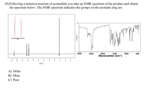 Solved Following A Nitration Reaction Of Acetanilide You Chegg