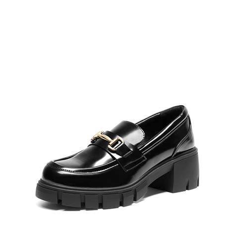 Chunky Slip On Loafers Dreampairs