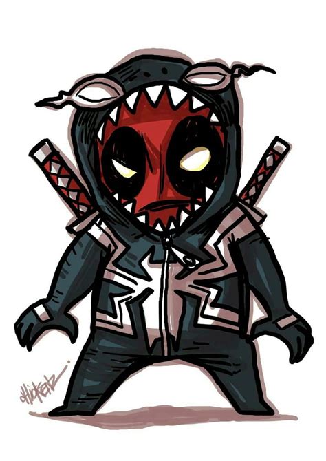 Chibi Deadpool Drawings