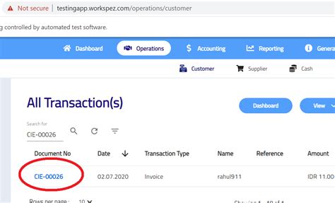 Java Selenium Webdriver Click Transaction Id Stack Overflow