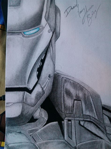 Iron Man Helmet Drawing